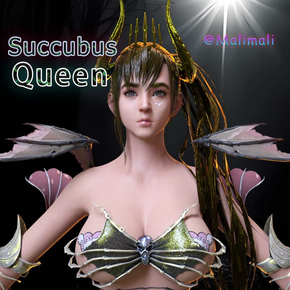 Succubus Queen for G8F HD - Daz Content by malimali