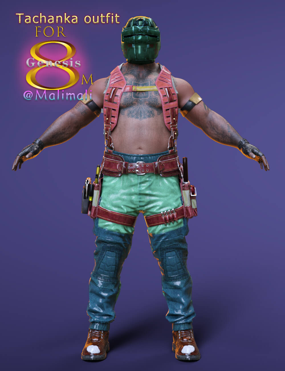 Tachanka Outfit for G8M G8.1M - Daz Content by malimali