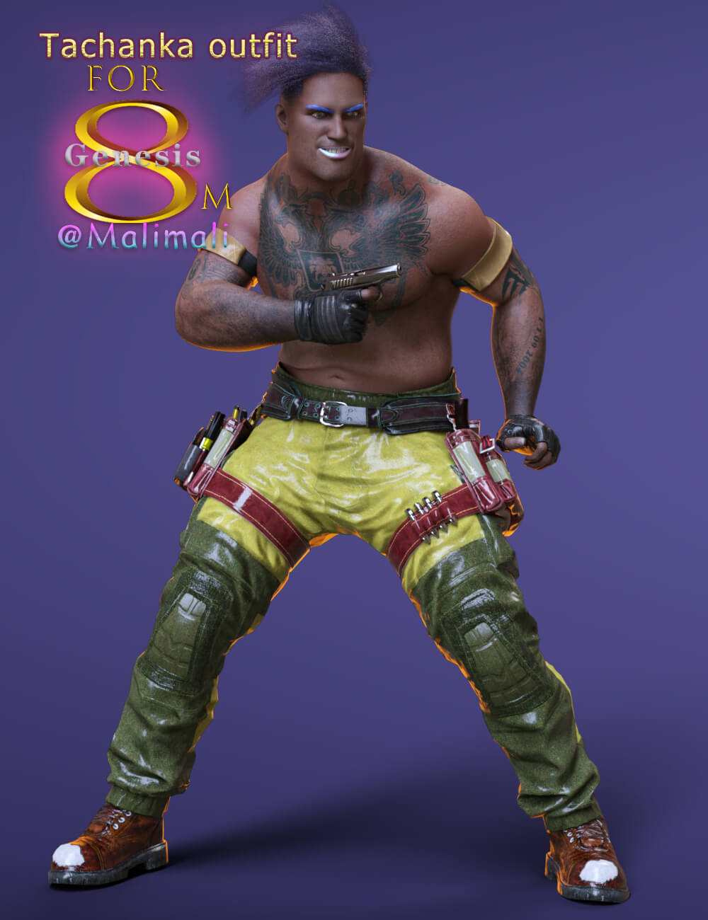 Tachanka Outfit for G8M G8.1M - Daz Content by malimali