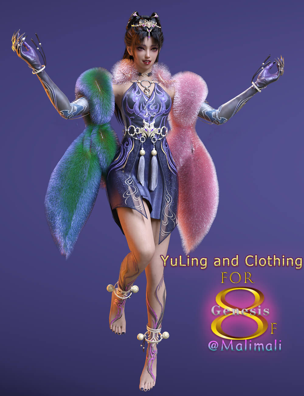 Yulinglong and Clothing for G8F G8.1F - Daz Content by malimali