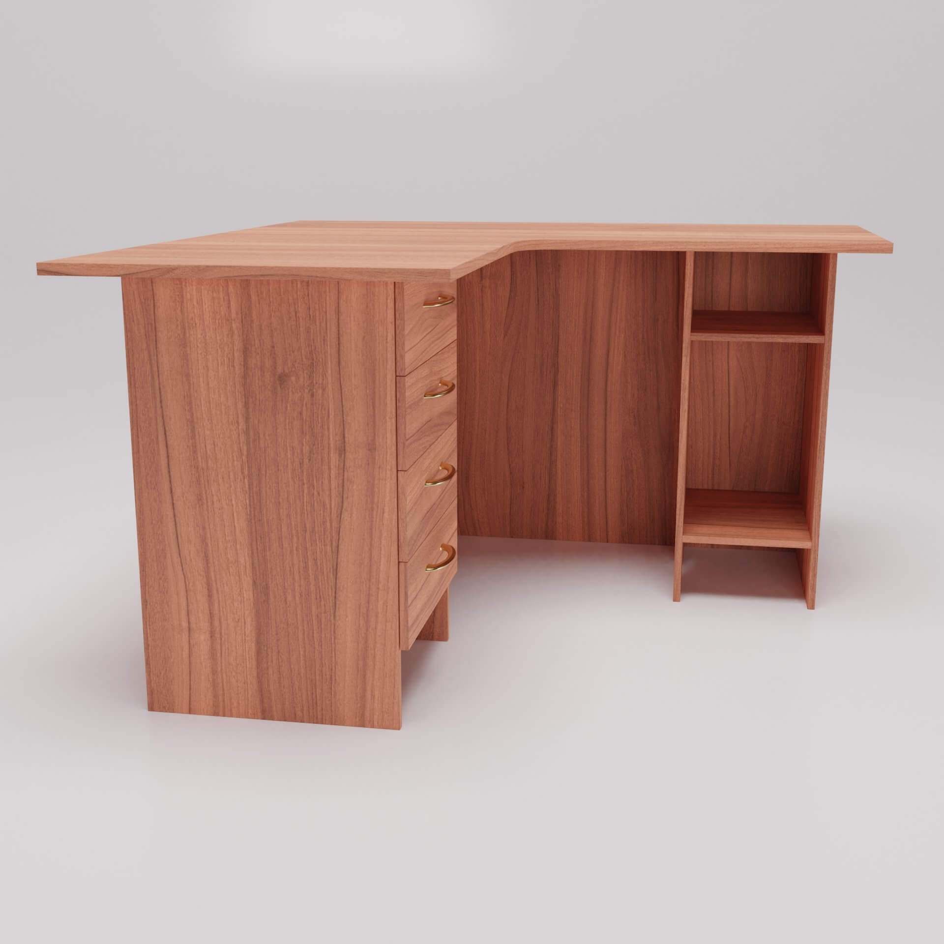 Office Table - 3D Model by Malinka