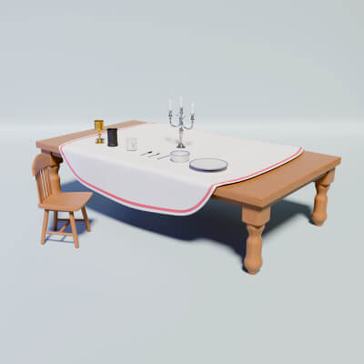 Dining Room 3D Render | RenderHub Gallery