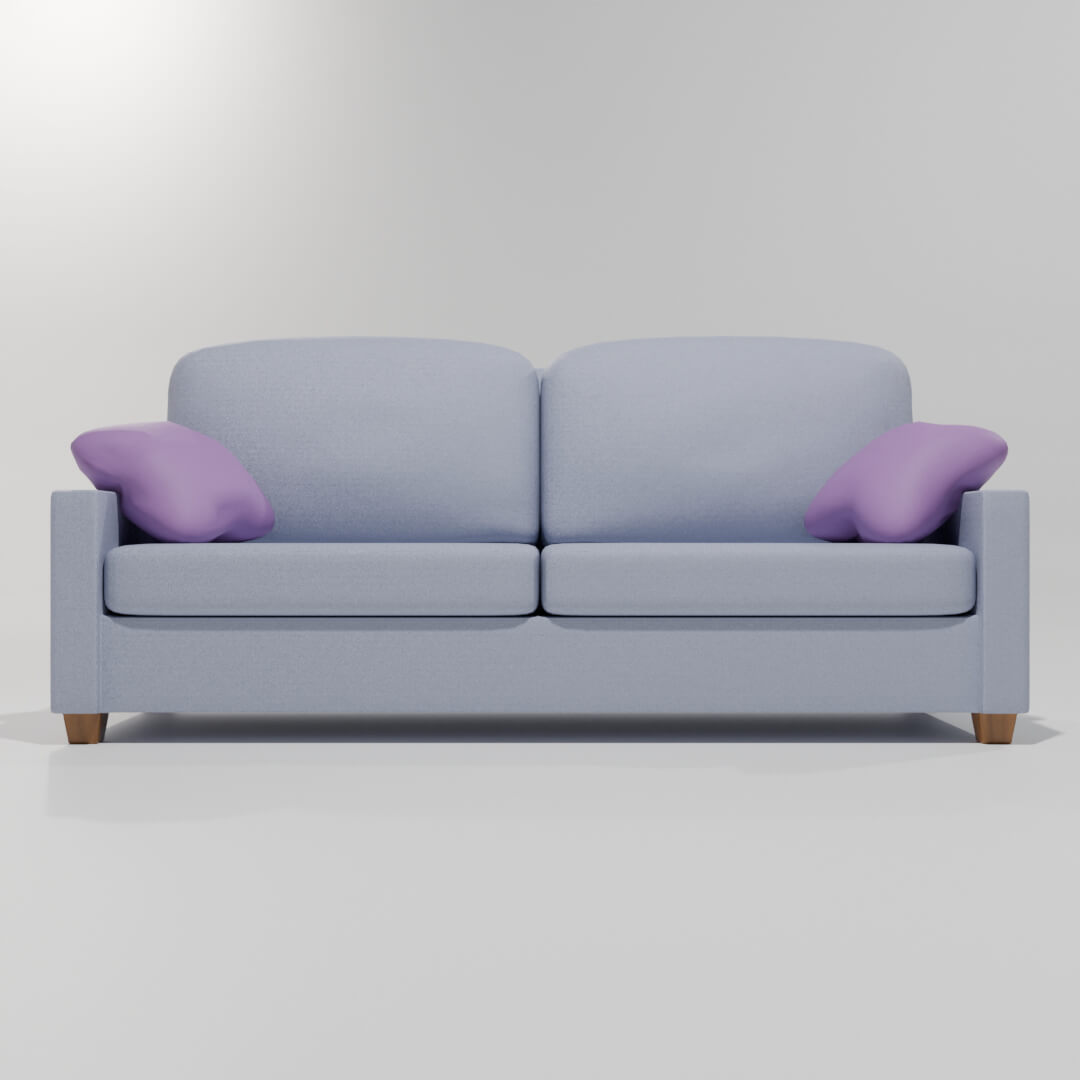 Simple Couch - 3D Model by Malixemous
