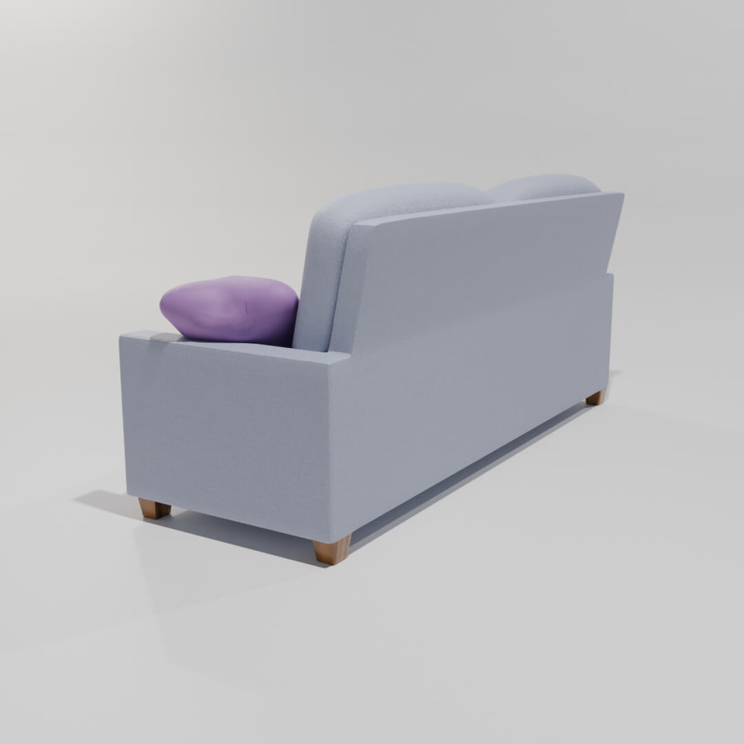 Simple Couch - 3D Model by Malixemous