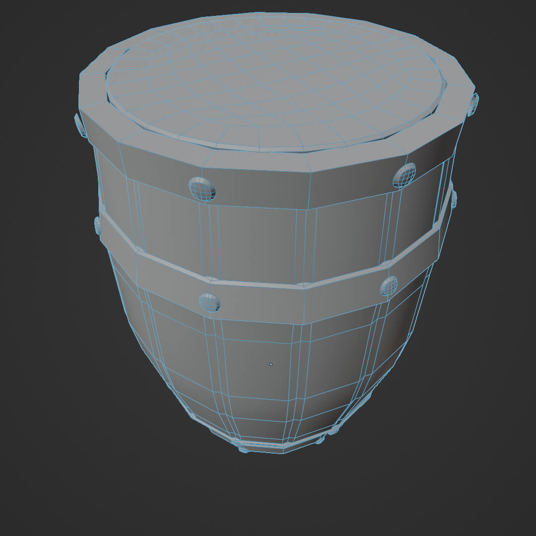 Wooden Barrel - Free 3D Model by Malixemous