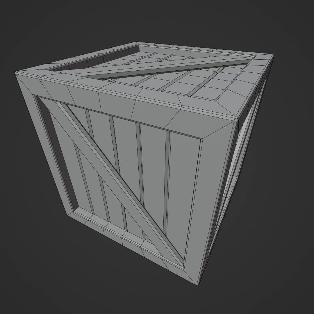 Wooden Storage Box - Free 3D Model by Malixemous