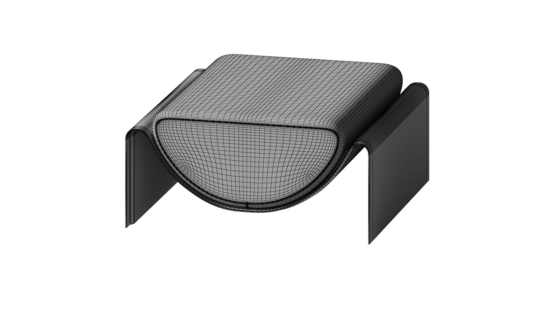 Asa Pingree - Eclipse Ottoman 3D Model by malkmen84