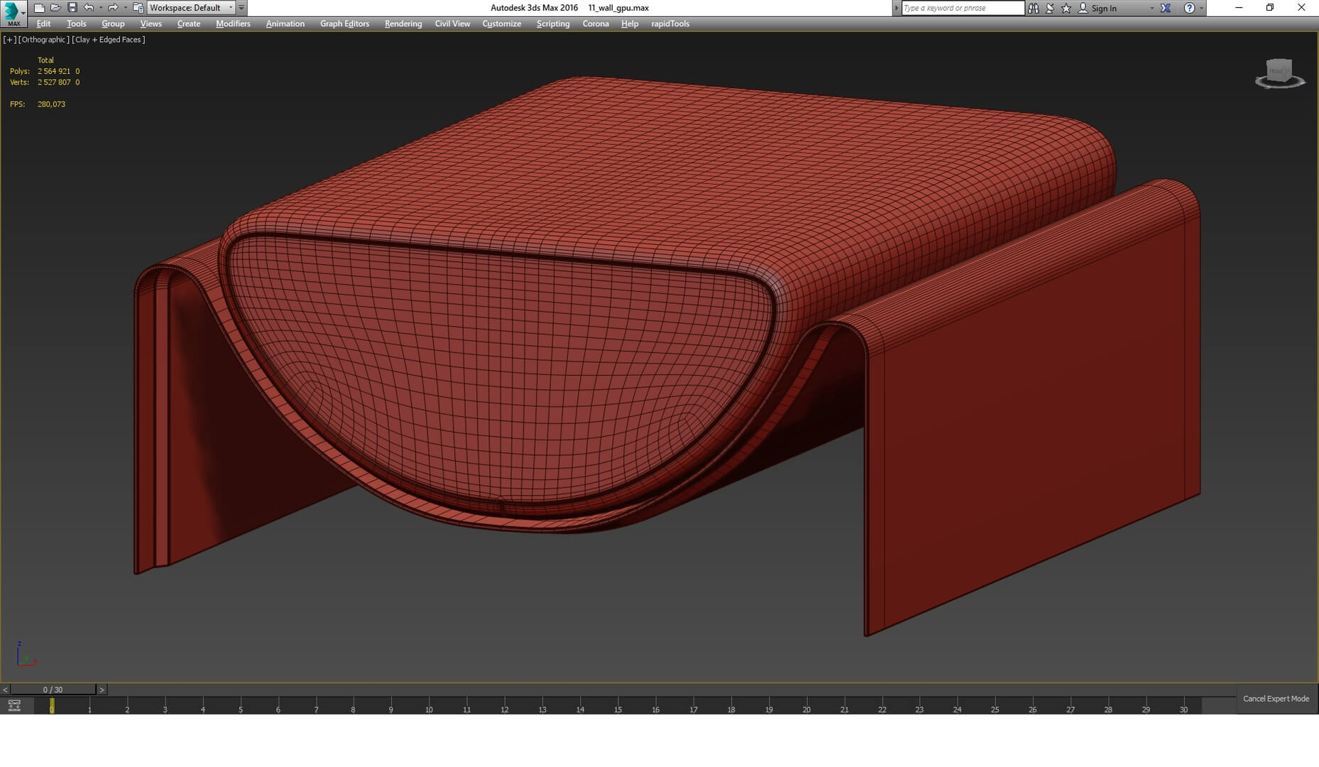 Asa Pingree - Eclipse Ottoman 3D Model by malkmen84