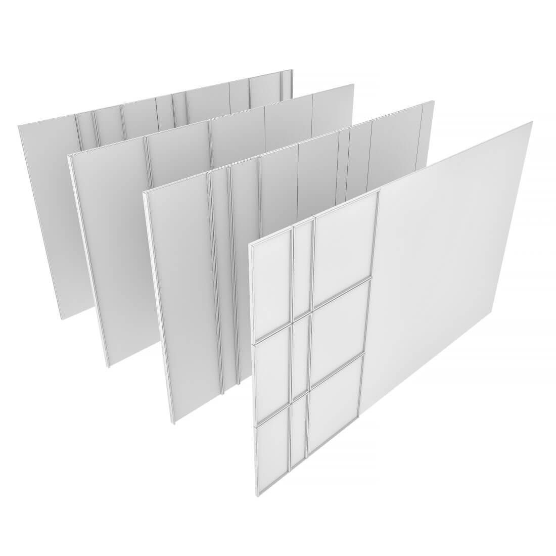 Decorative Wall Panel Set 02 - 3D Model by malkmen84