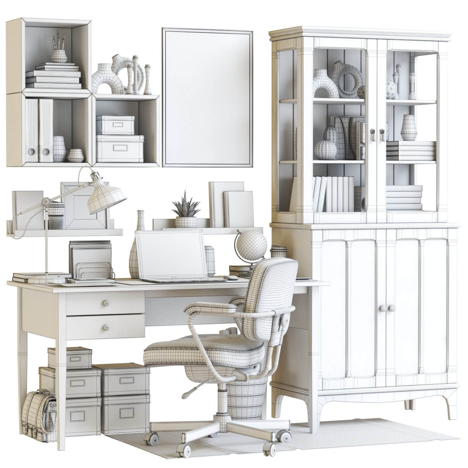 IKEA Office Workplace 125 - 3D Model by malkmen84