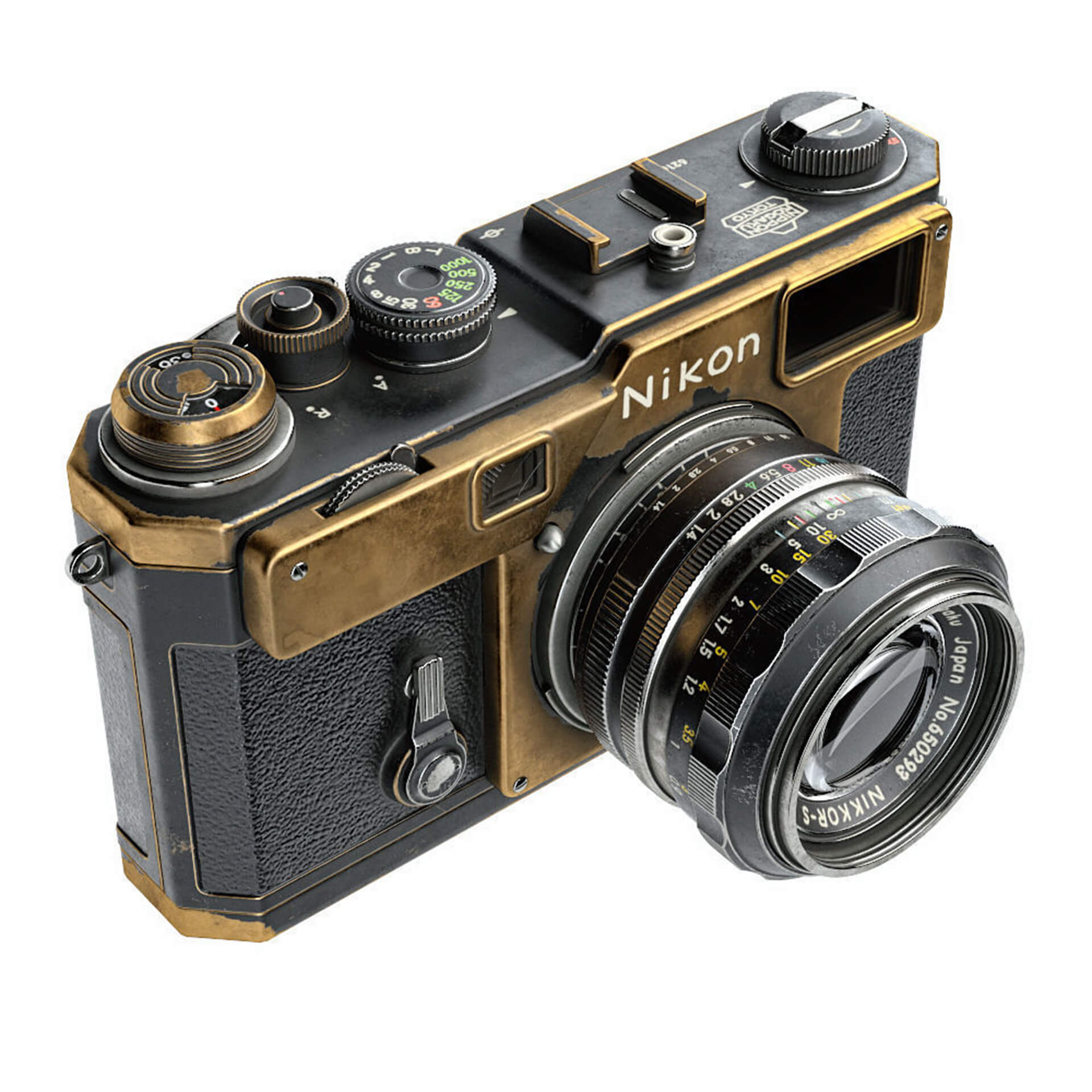 Nikon S3 Camera - 3D Model by malkmen84