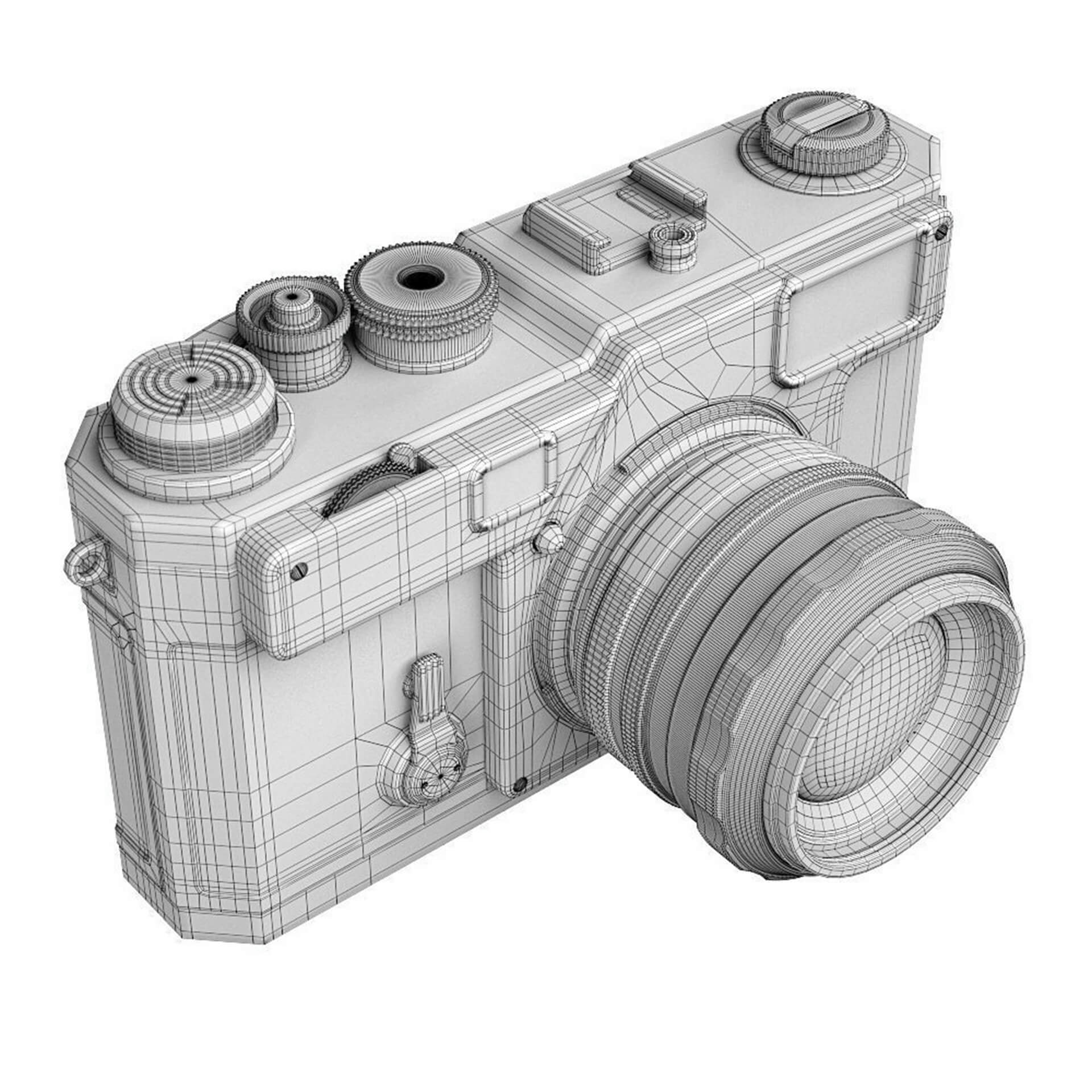 Nikon S3 Camera - 3D Model by malkmen84