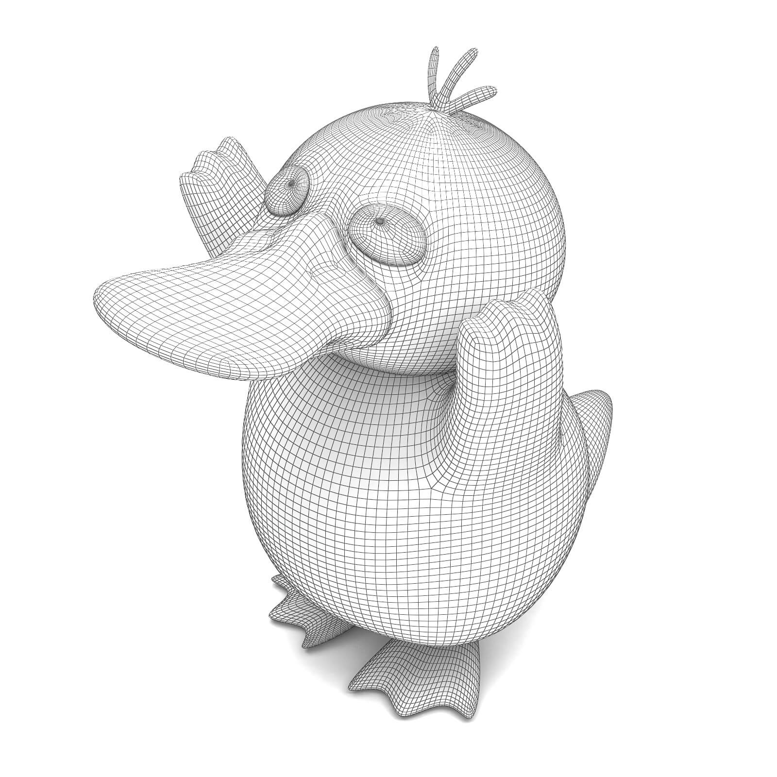 Psy Duck Pokemon - 3D Model by malkmen84