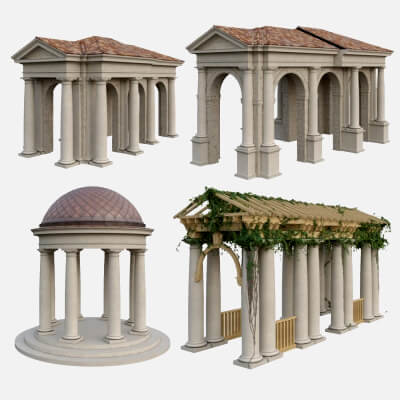 Tuscan Order Vignola Column - 3D Model by malkmen84