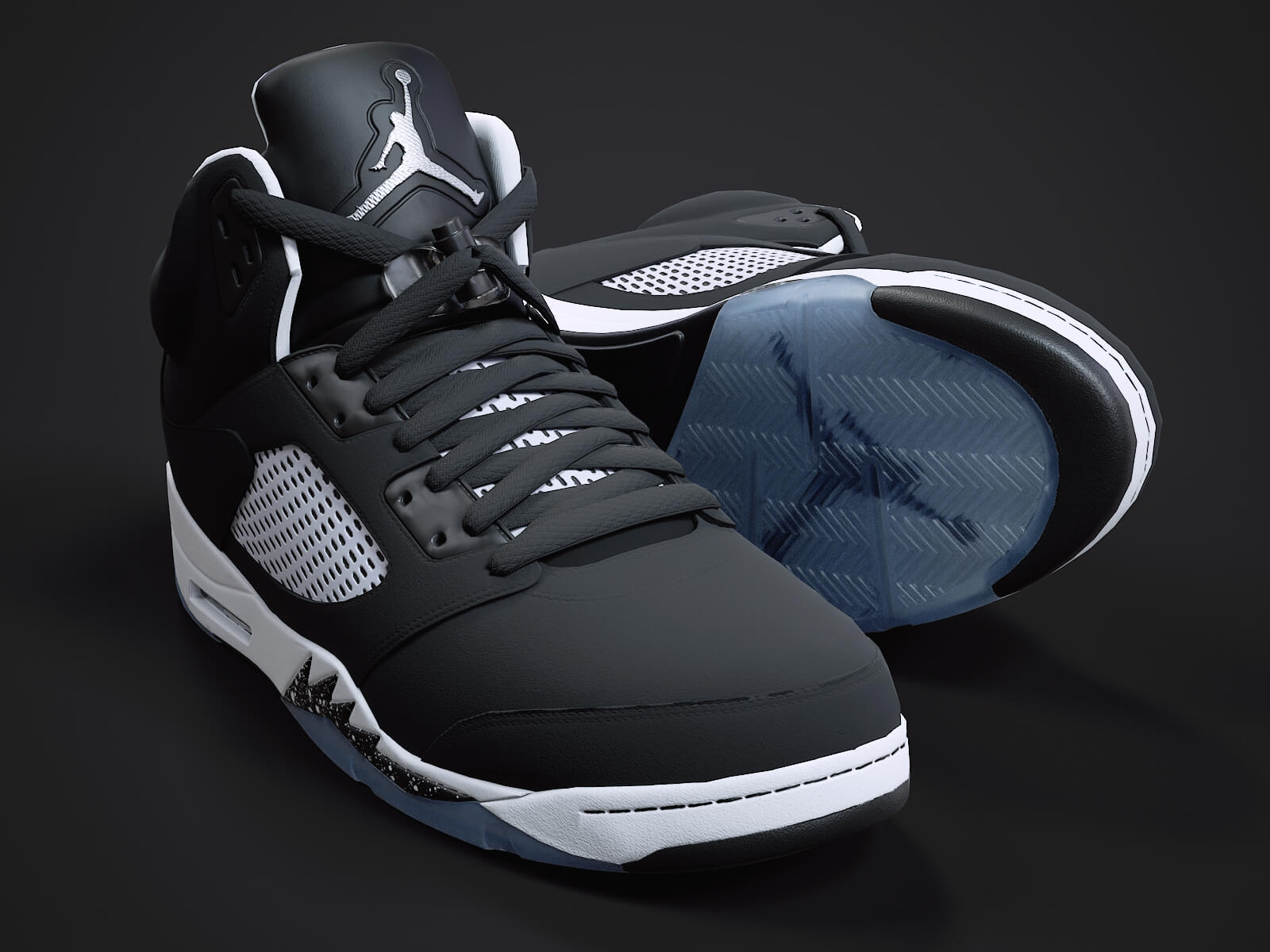 Air Jordan 5-Retro Sneaker PBR Model 2 by manacards
