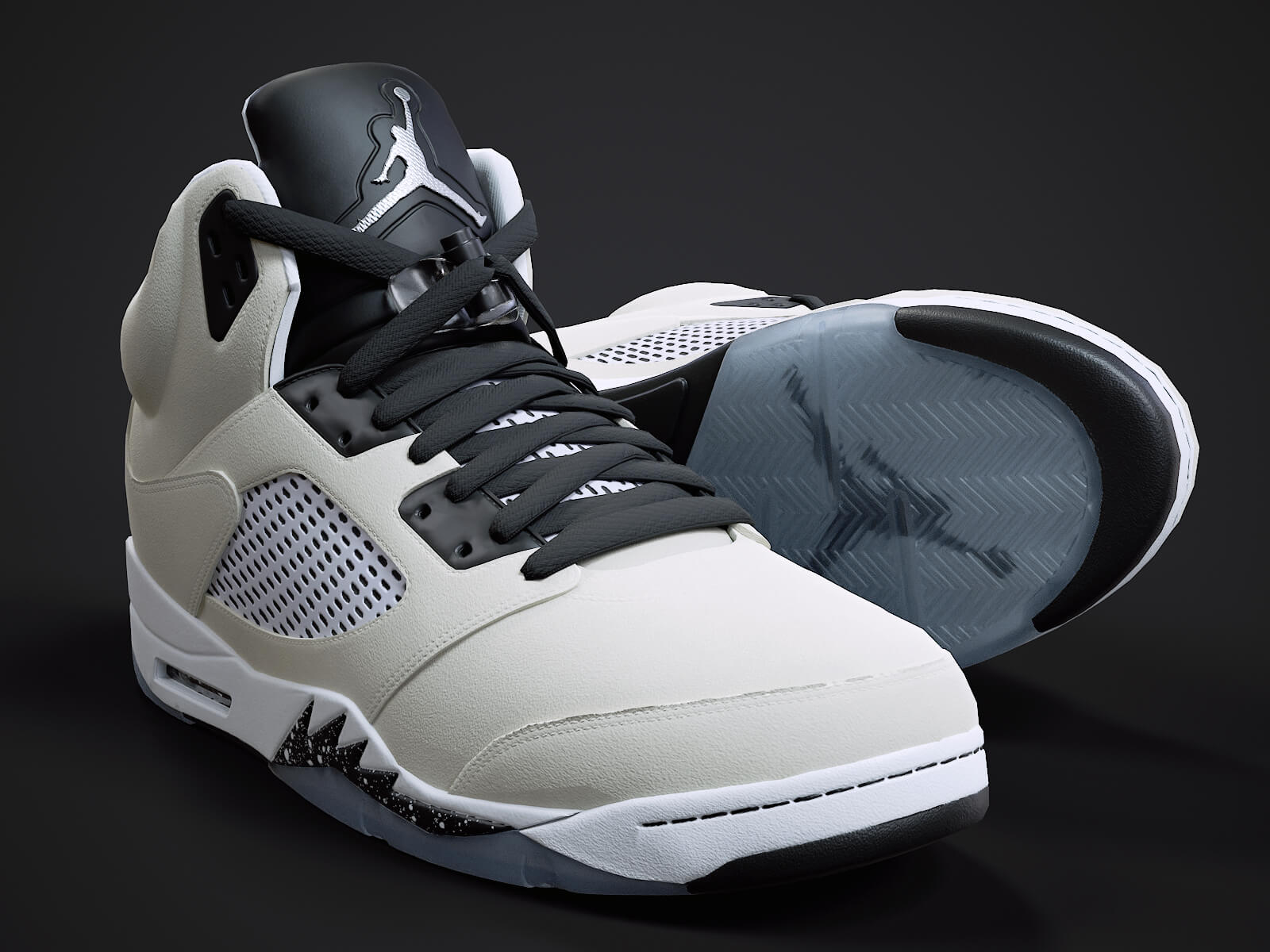 Air Jordan 5-Retro Sneaker PBR Model 5 by manacards