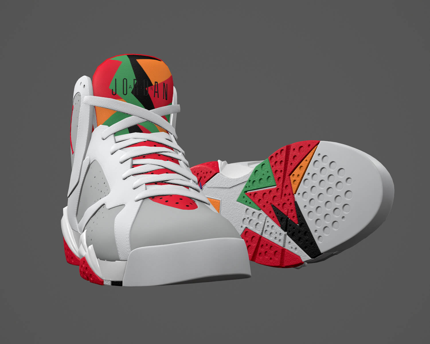 Air Jordan 7 Retro Sneaker PBR Model 2 by manacards