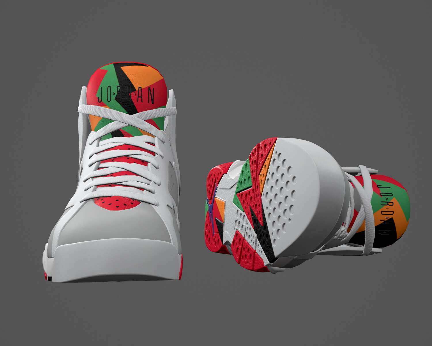 Air Jordan 7 Retro Sneaker PBR Model 2 by manacards