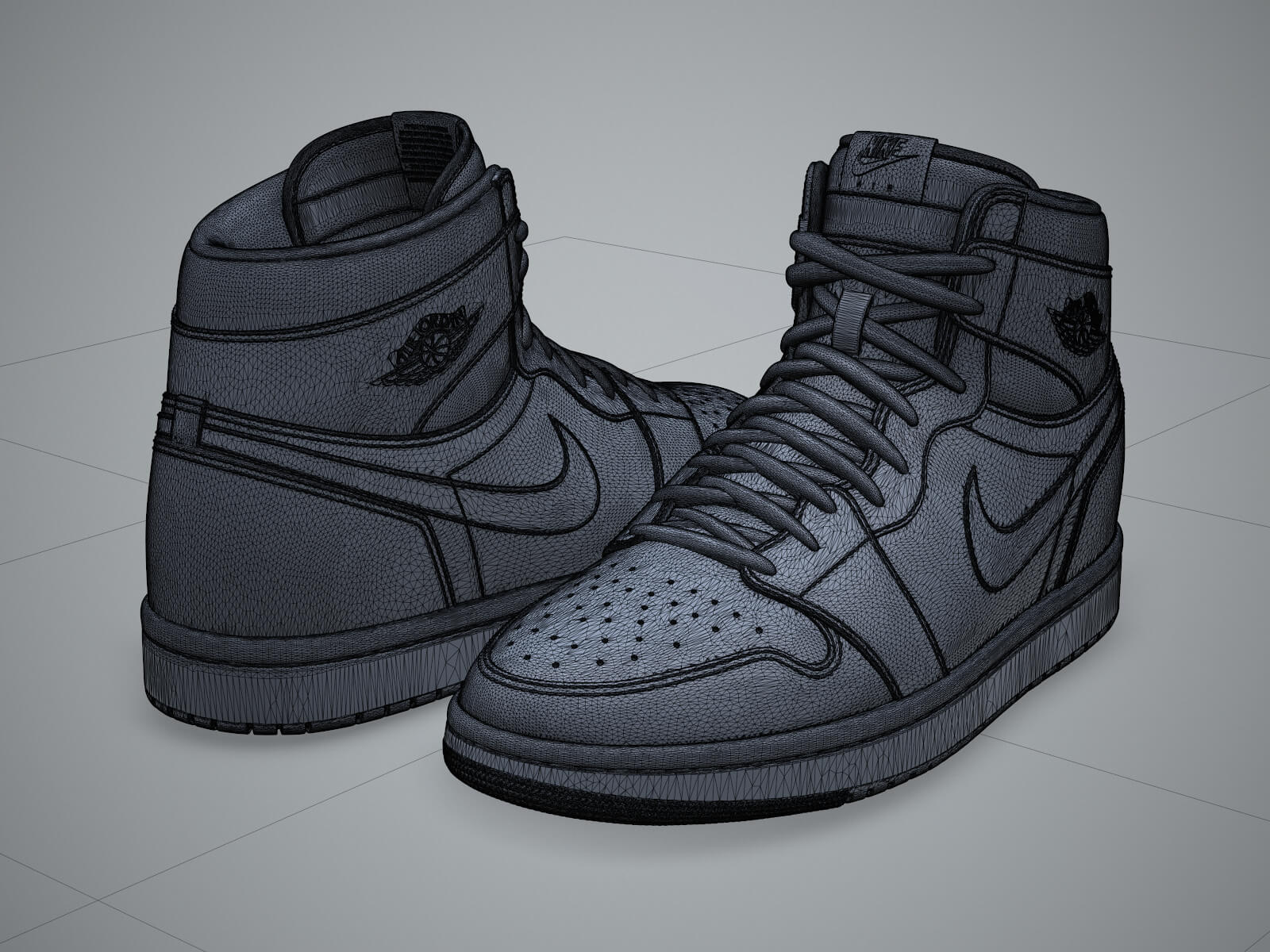 Air Jordan1-Retro Sneaker 3D Print Model by manacards