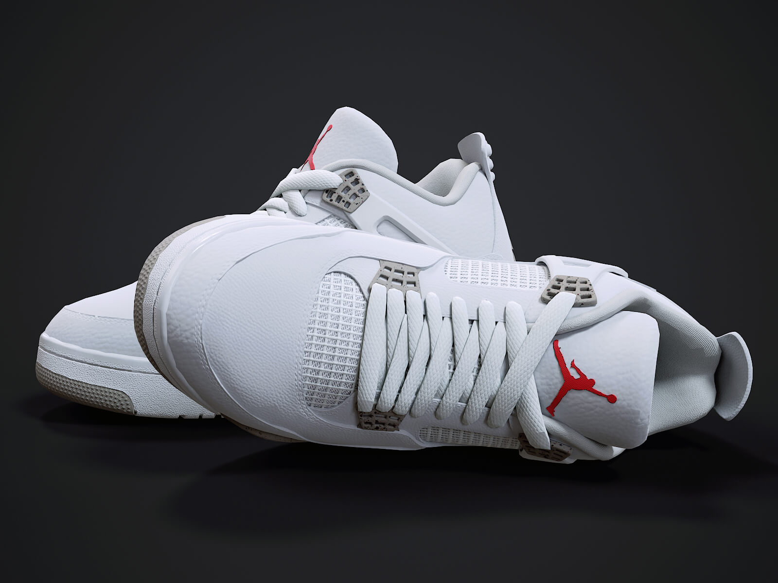 Air Jordan4-Retro Sneaker-V1-PBR Model by manacards