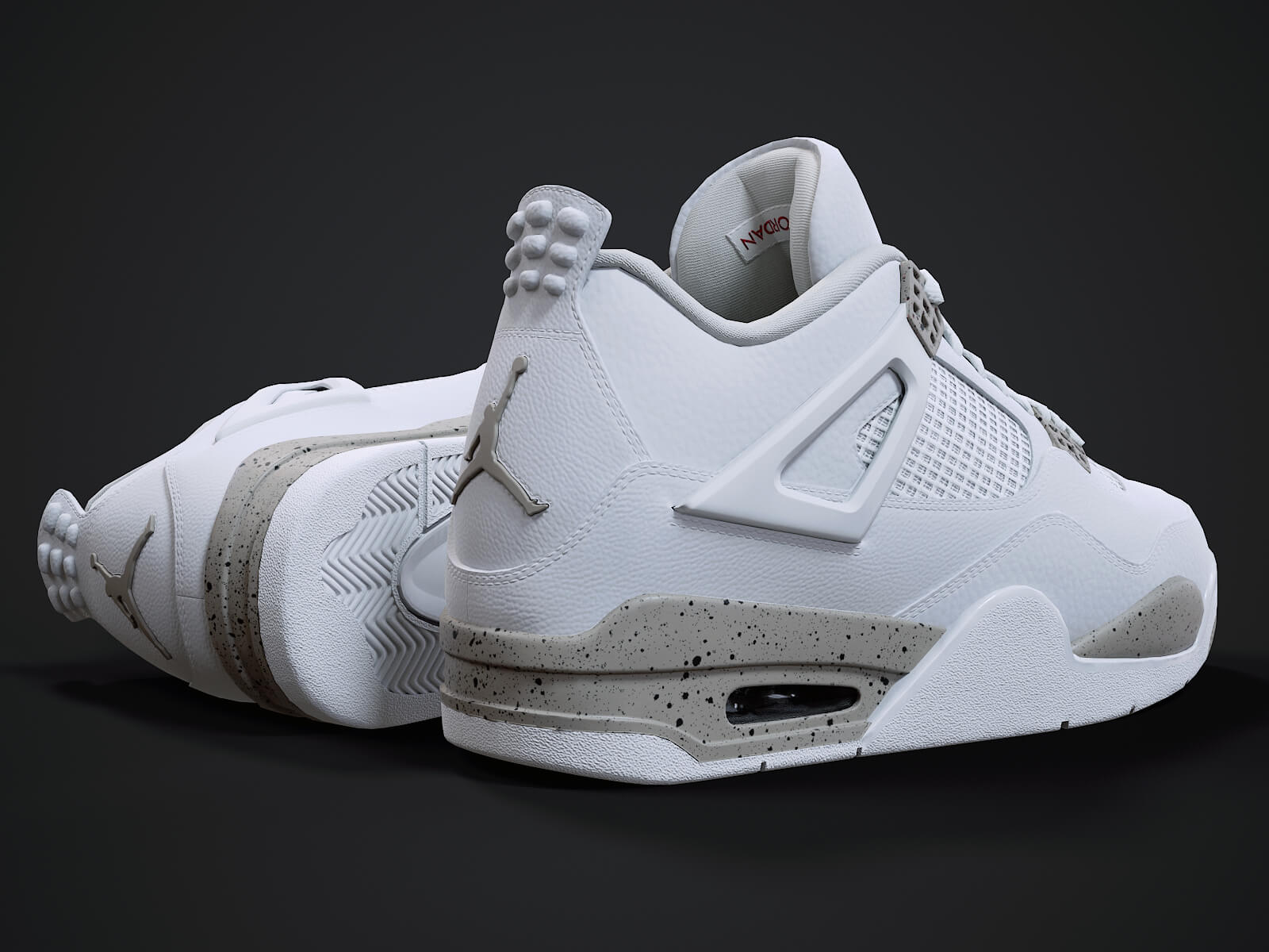 Air Jordan4-Retro Sneaker-V1-PBR Model by manacards