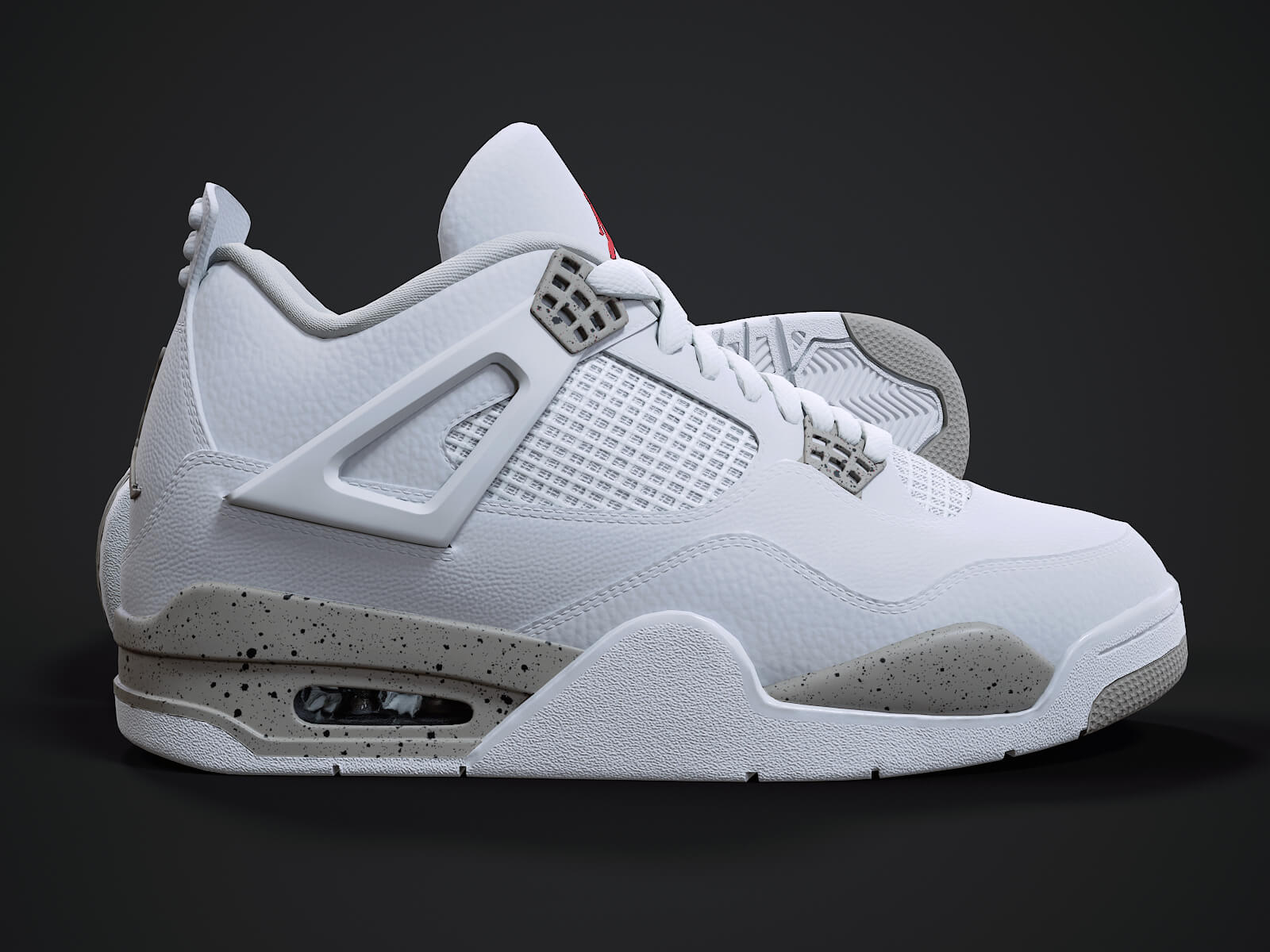 Air Jordan4-Retro Sneaker-V1-PBR Model by manacards