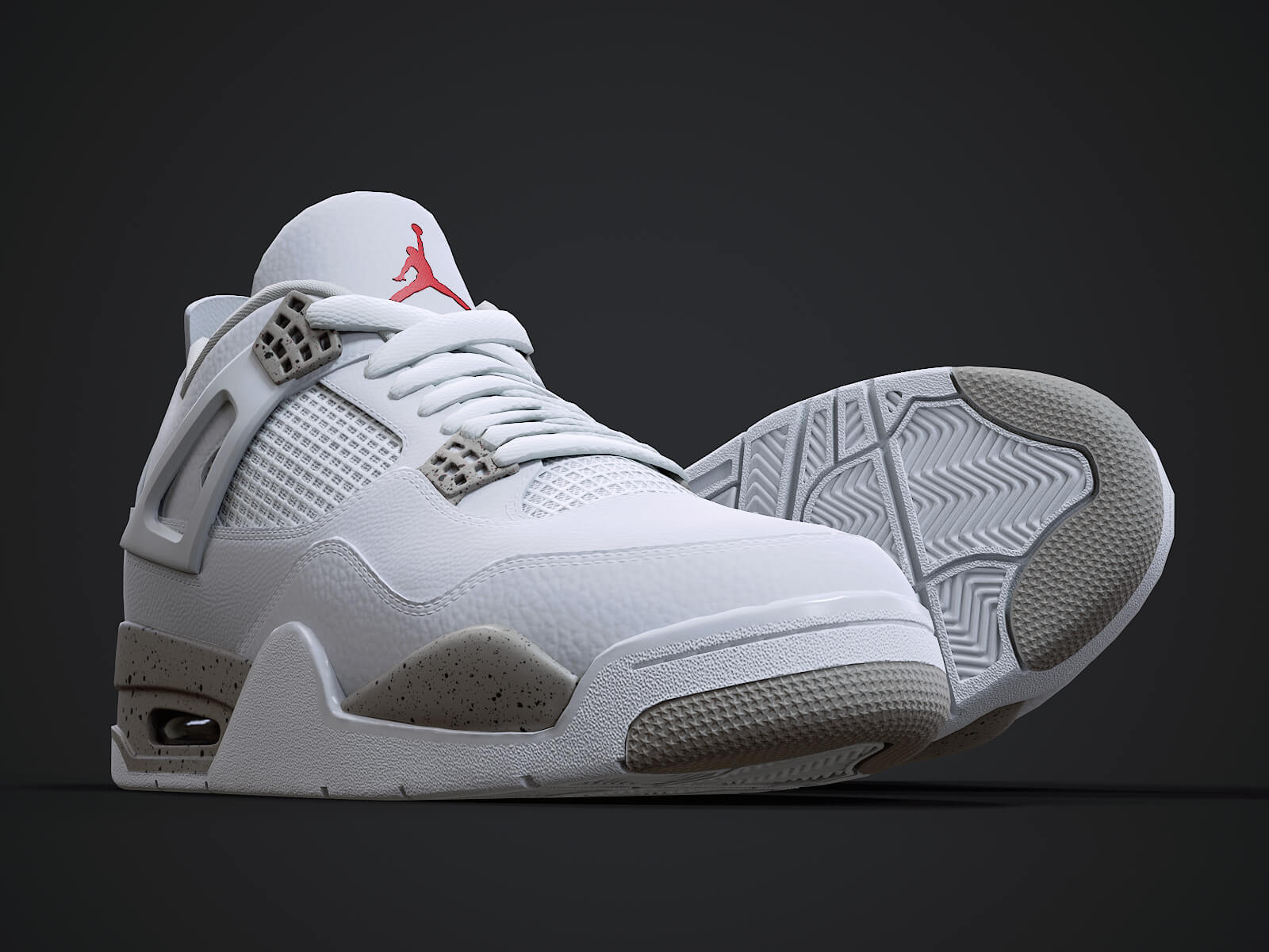 Air Jordan4-Retro Sneaker-V1-PBR Model by manacards