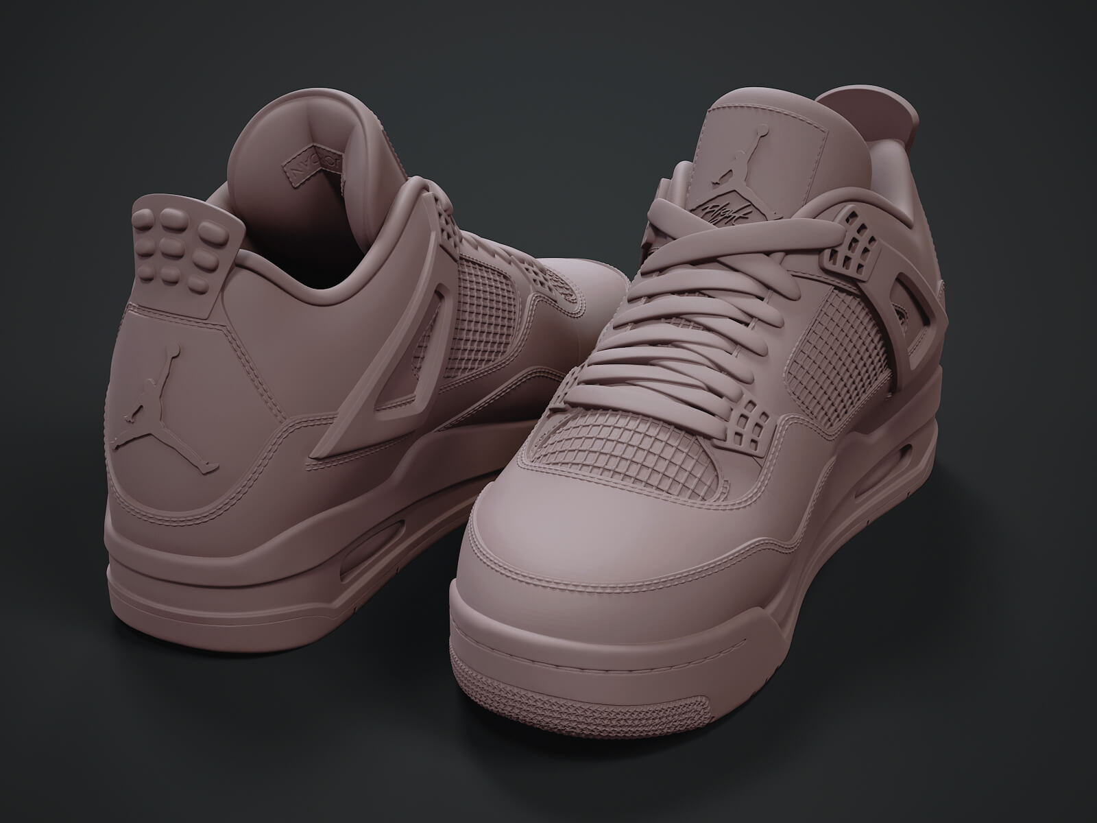 Air Jordan4-Retro Sneaker-V2-3D Printable 3D Print Model by manacards