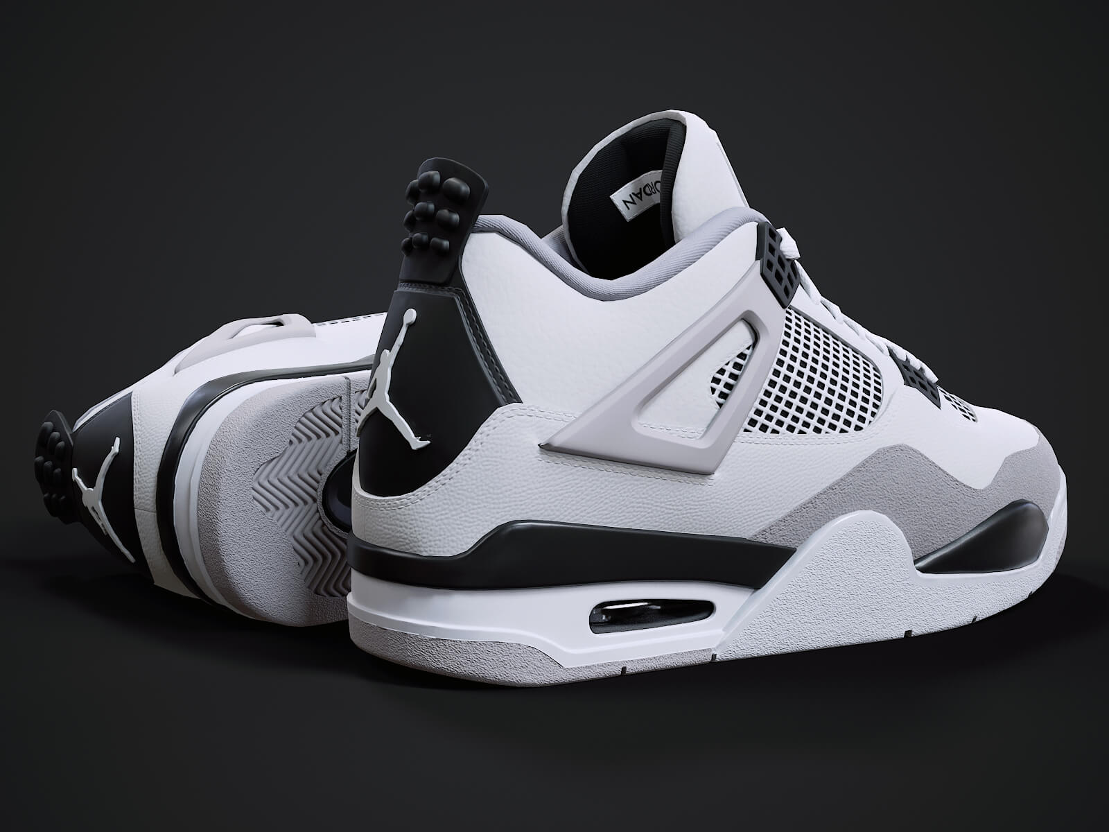 Air Jordan4-Retro Sneaker-V2 PBR Model 3 by manacards