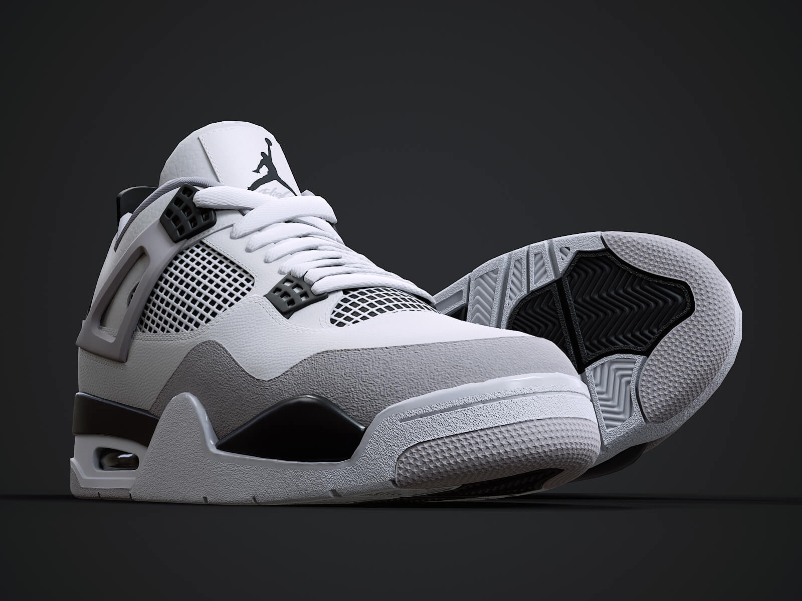 Air Jordan4-Retro Sneaker-V2 PBR Model 3 by manacards