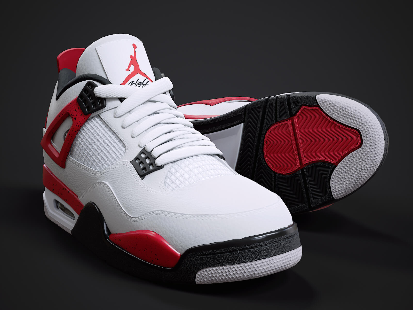 Air Jordan4-Retro Sneaker-V2 PBR Model by manacards