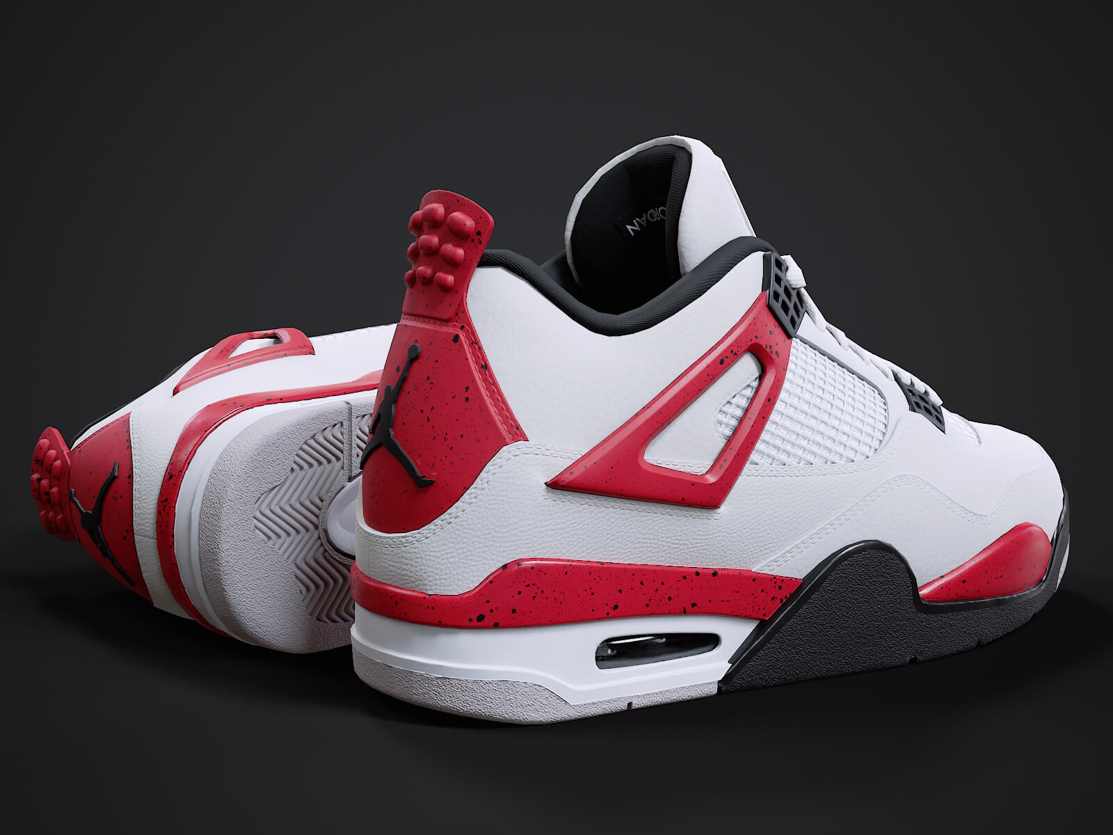 Air Jordan4-Retro Sneaker-V2 PBR Model by manacards