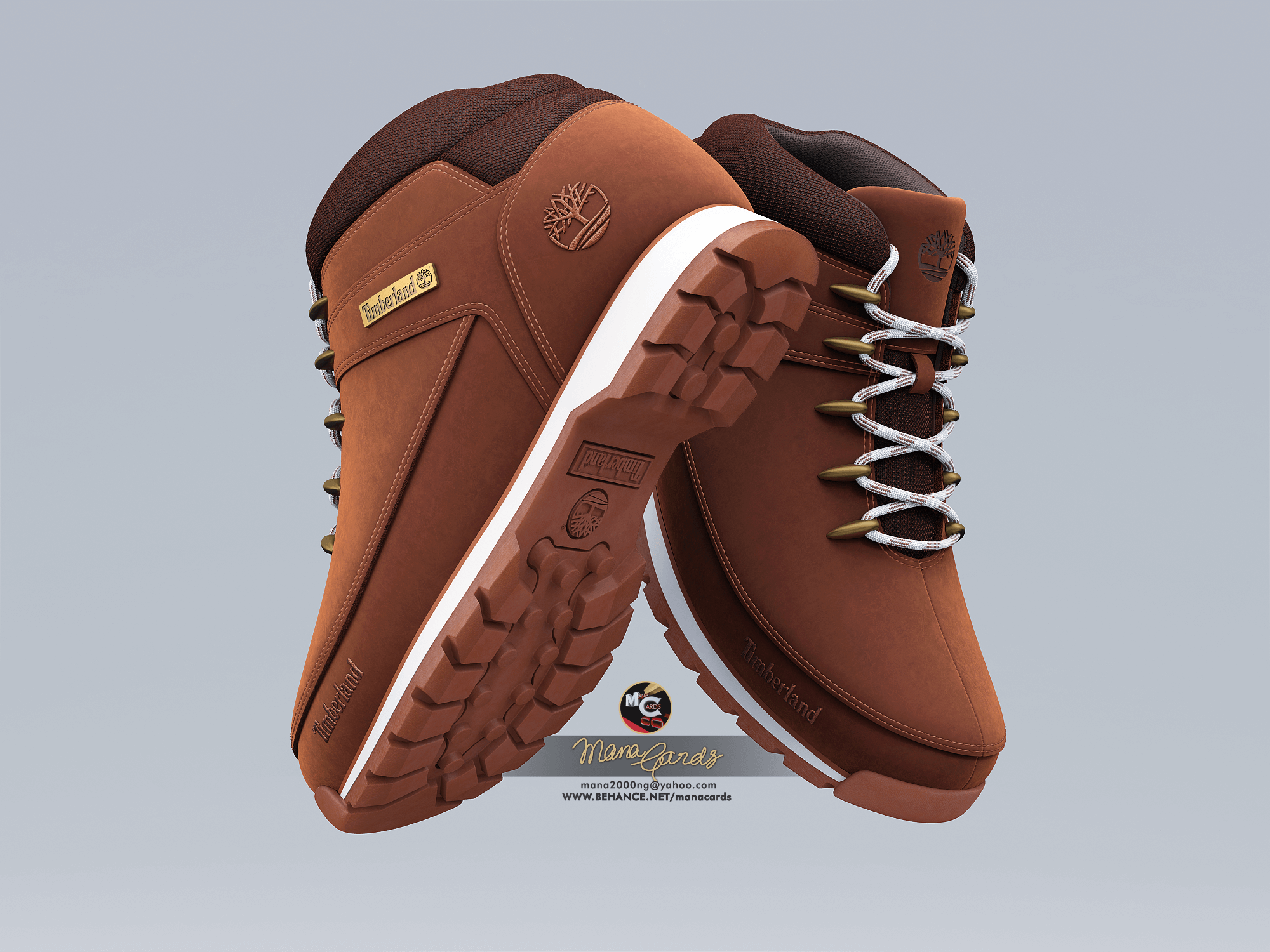 3d Boots viz Timberland Euro Sprint Hiker Boots 3D Render