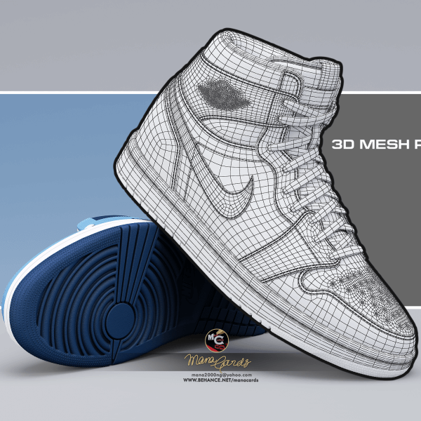 3d sneakers viz -Air Jordan 7-retro WF 3D Render | RenderHub Gallery
