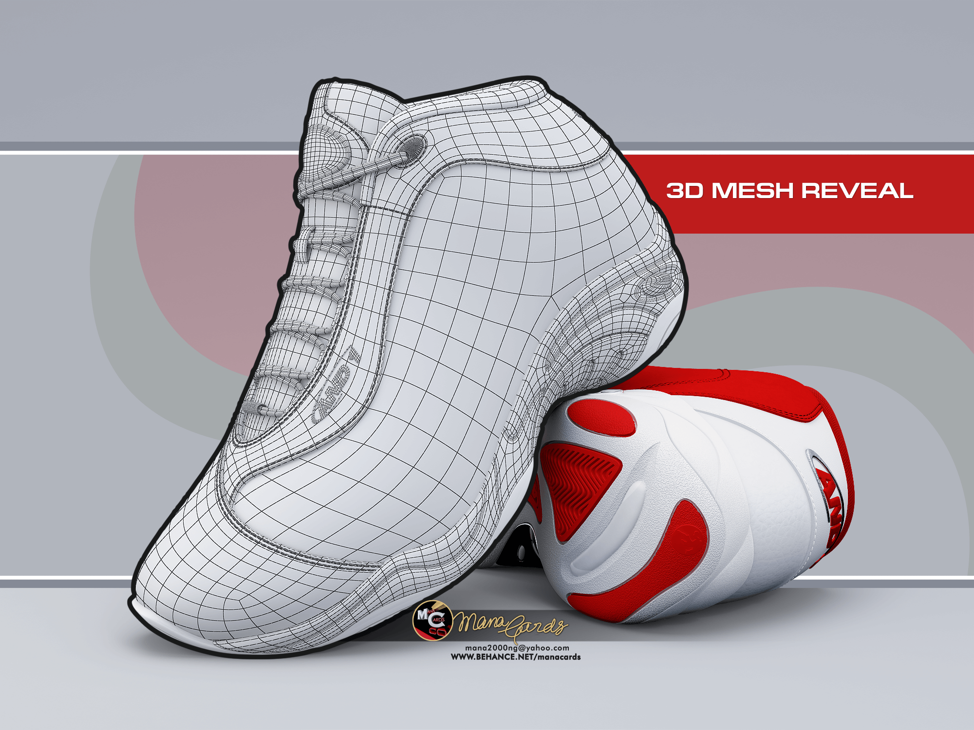 3d Sneakers VizAND1 Tai-Chi Sneaker 3D Render by manacards