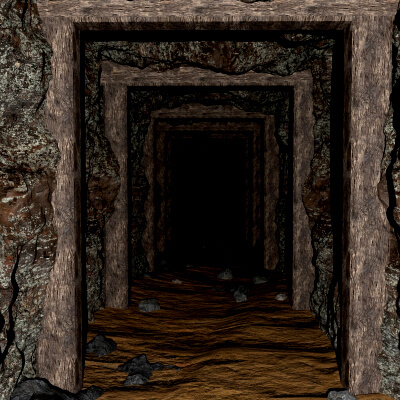 Old Cave Landscape - 3D Model by MaNgAz