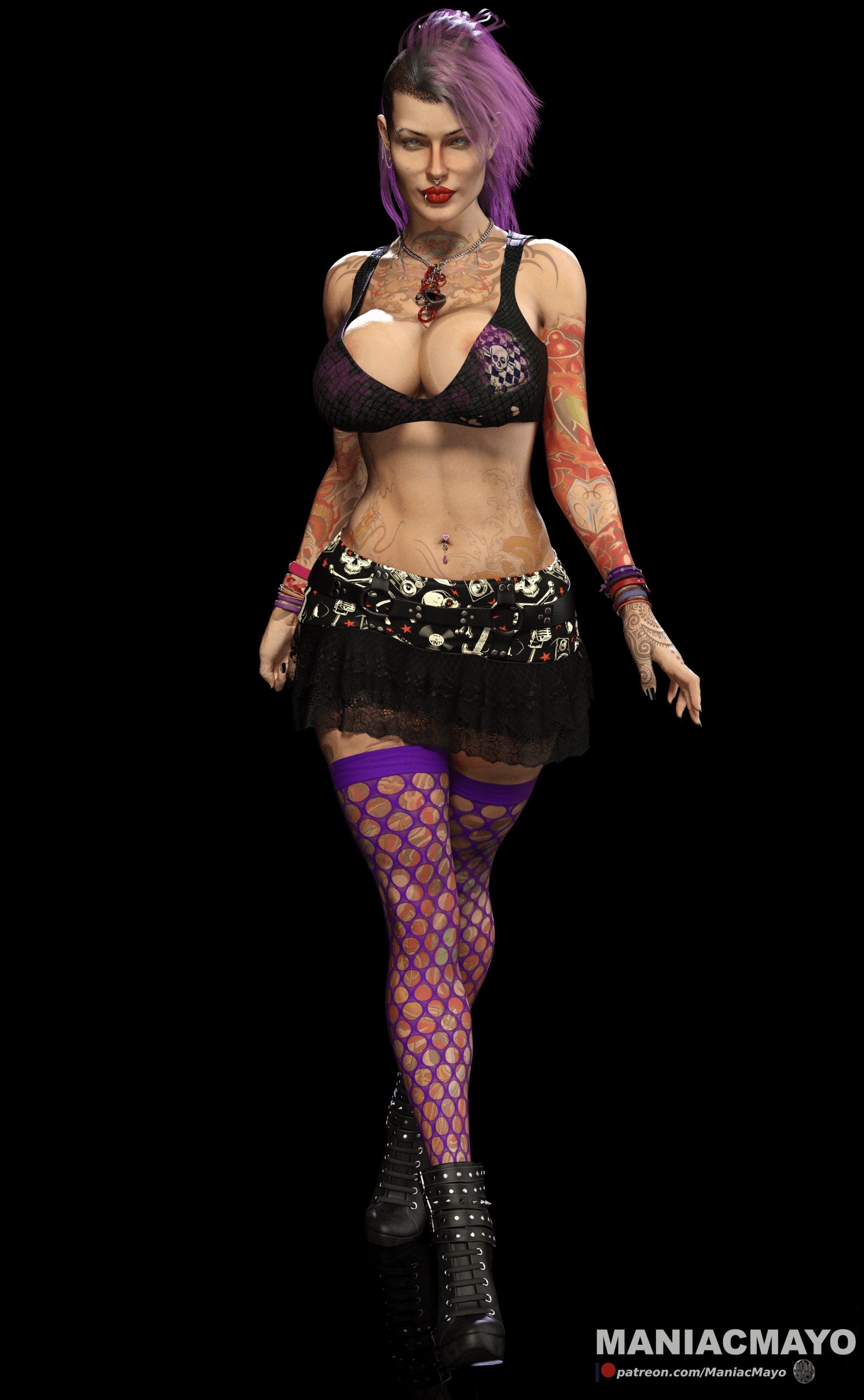 Helping Hand 5 Motel clerk 3D Render, Digital Art by Maniacmayo