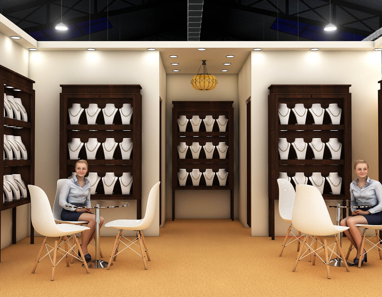 16.. Exhibition Stall (2 Sides Open) - 3D Model by manishsingla1994
