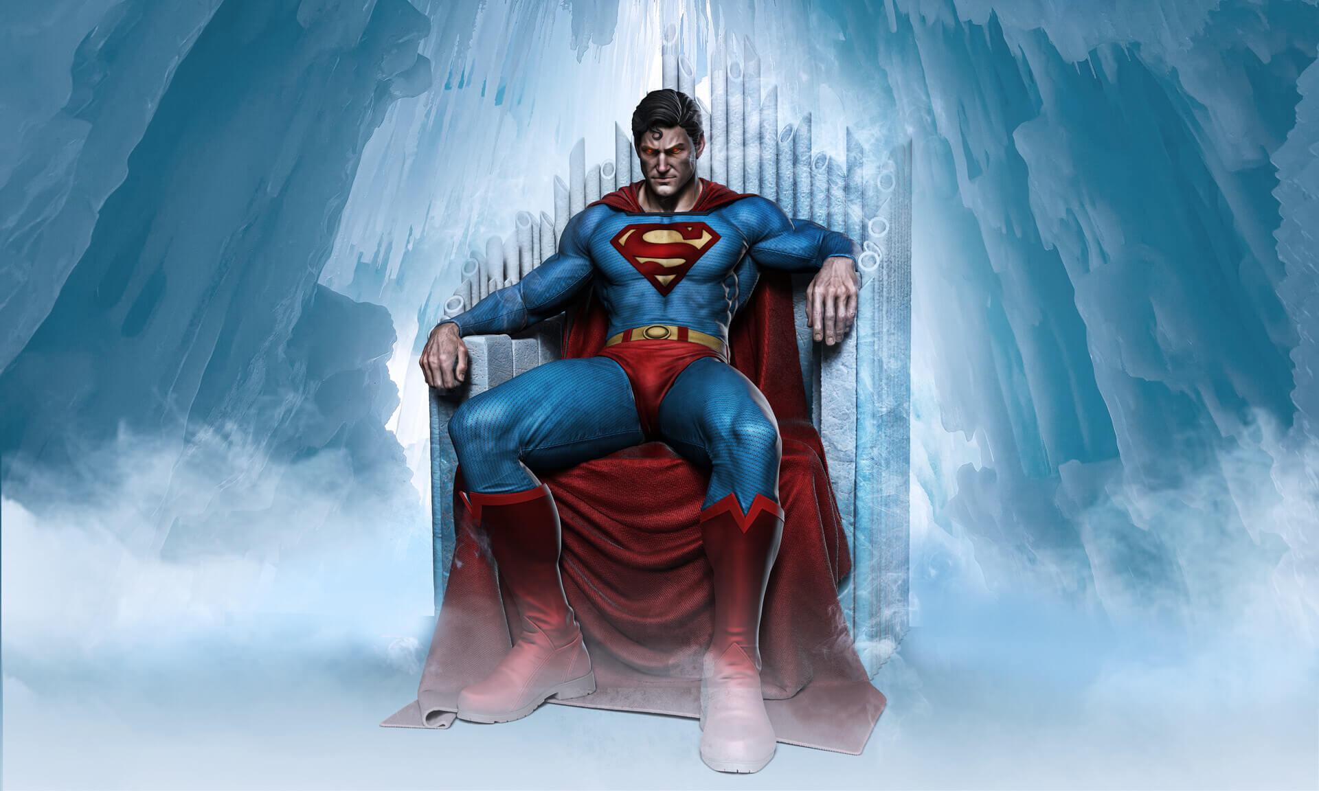 Superman 3D Render, Digital Art by Manky