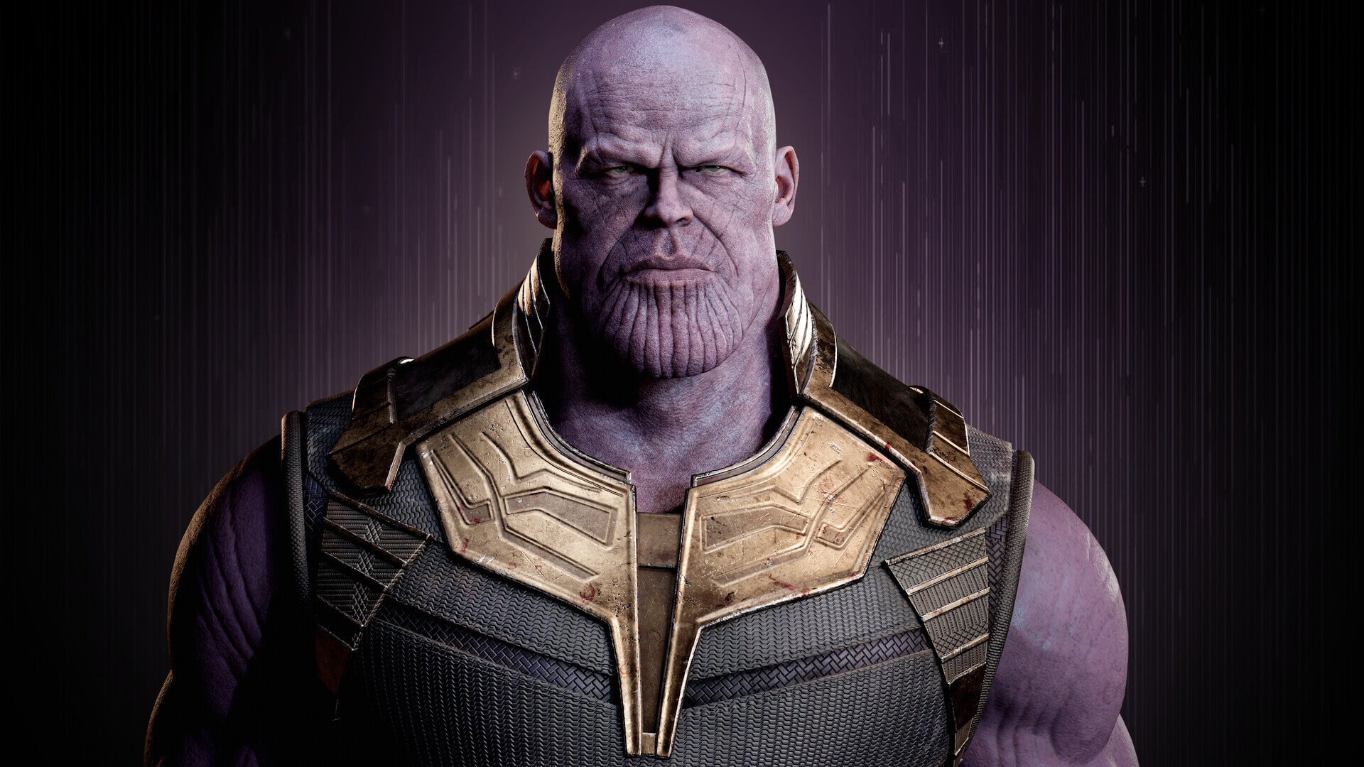 Thanos 3D Render, Digital Art by Manky