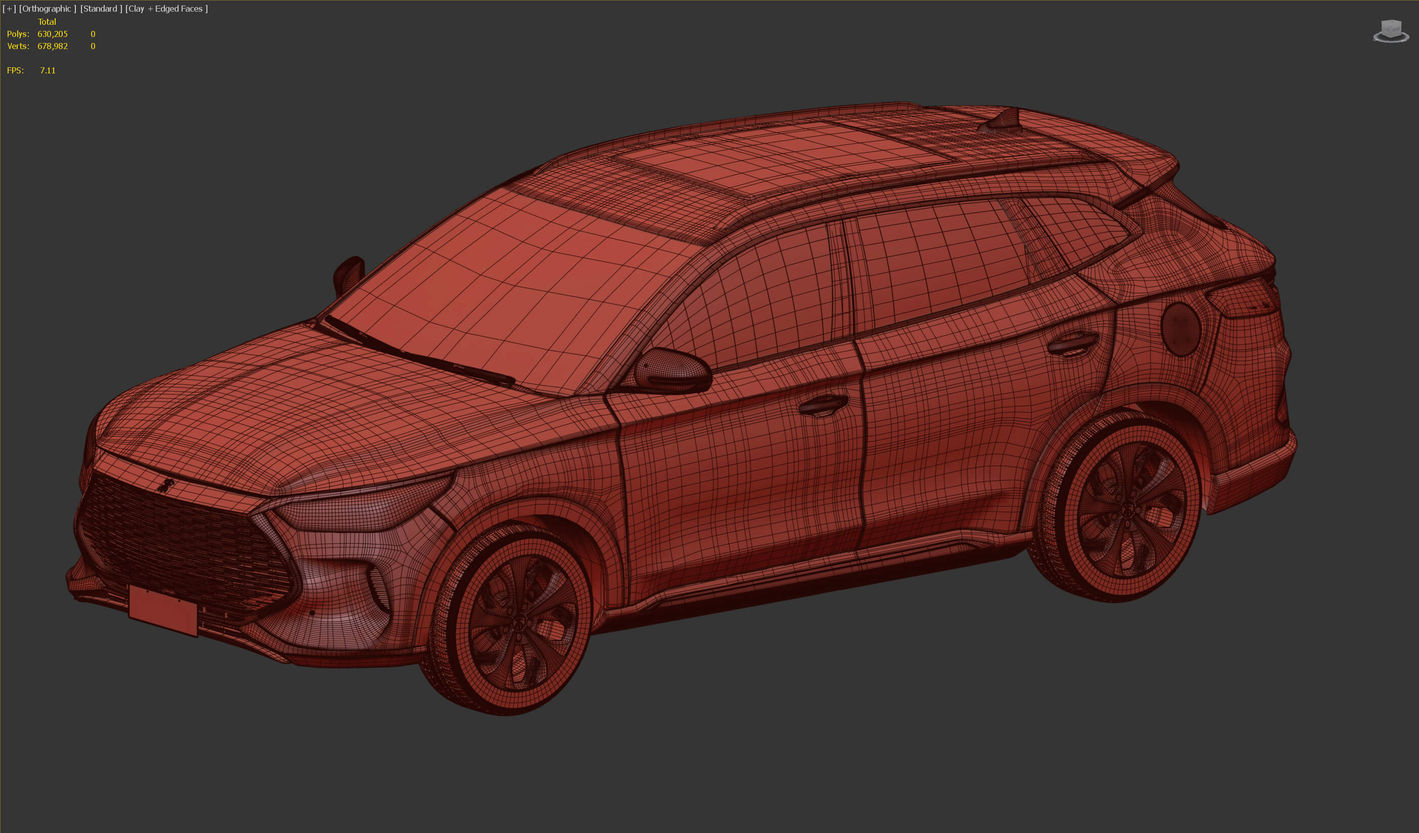 2022 BYD Song Plus DM-I 3D Model by MantangCG