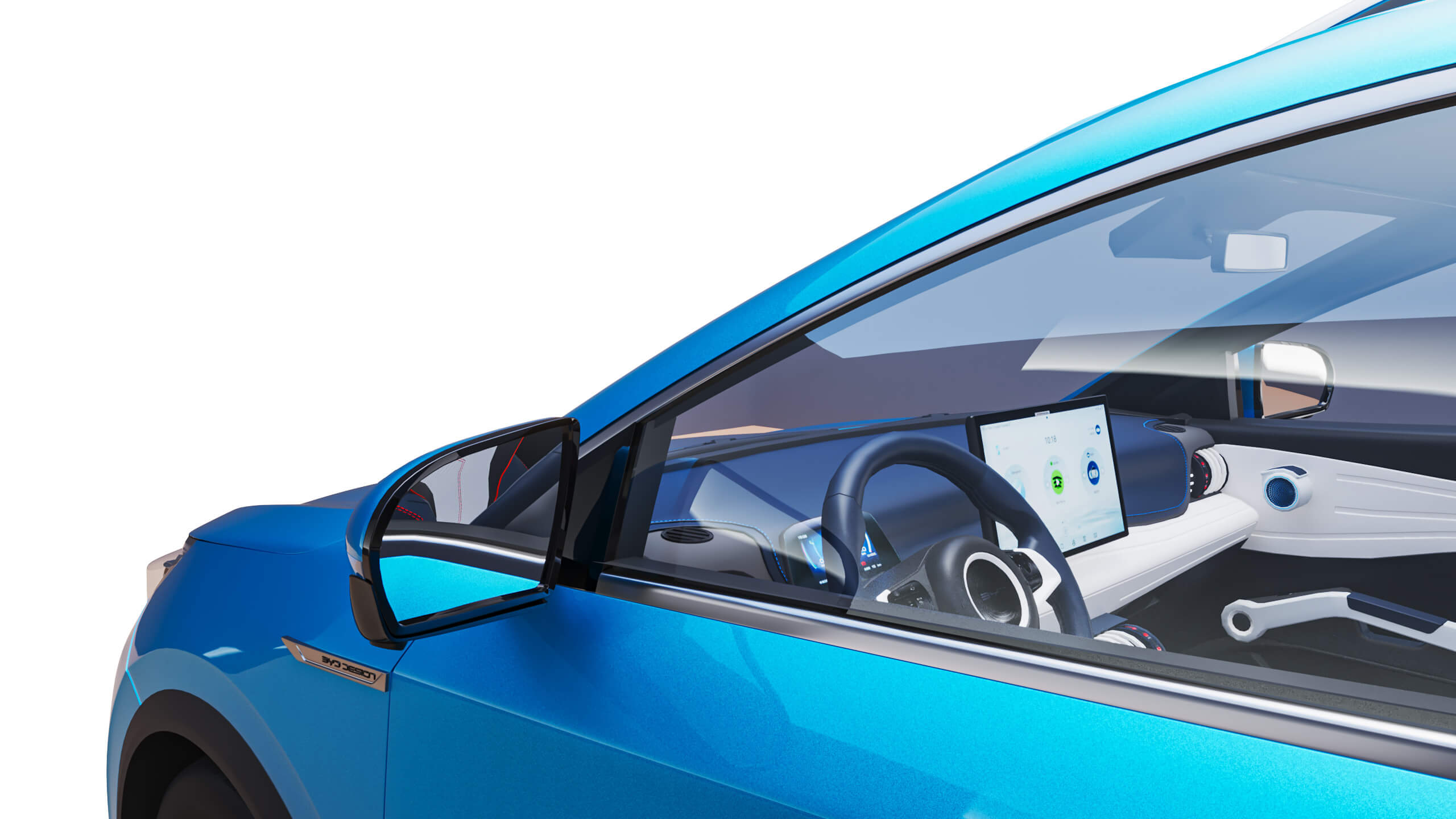 2023 BYD Atto 3 With Interior - 3D Model by MantangCG