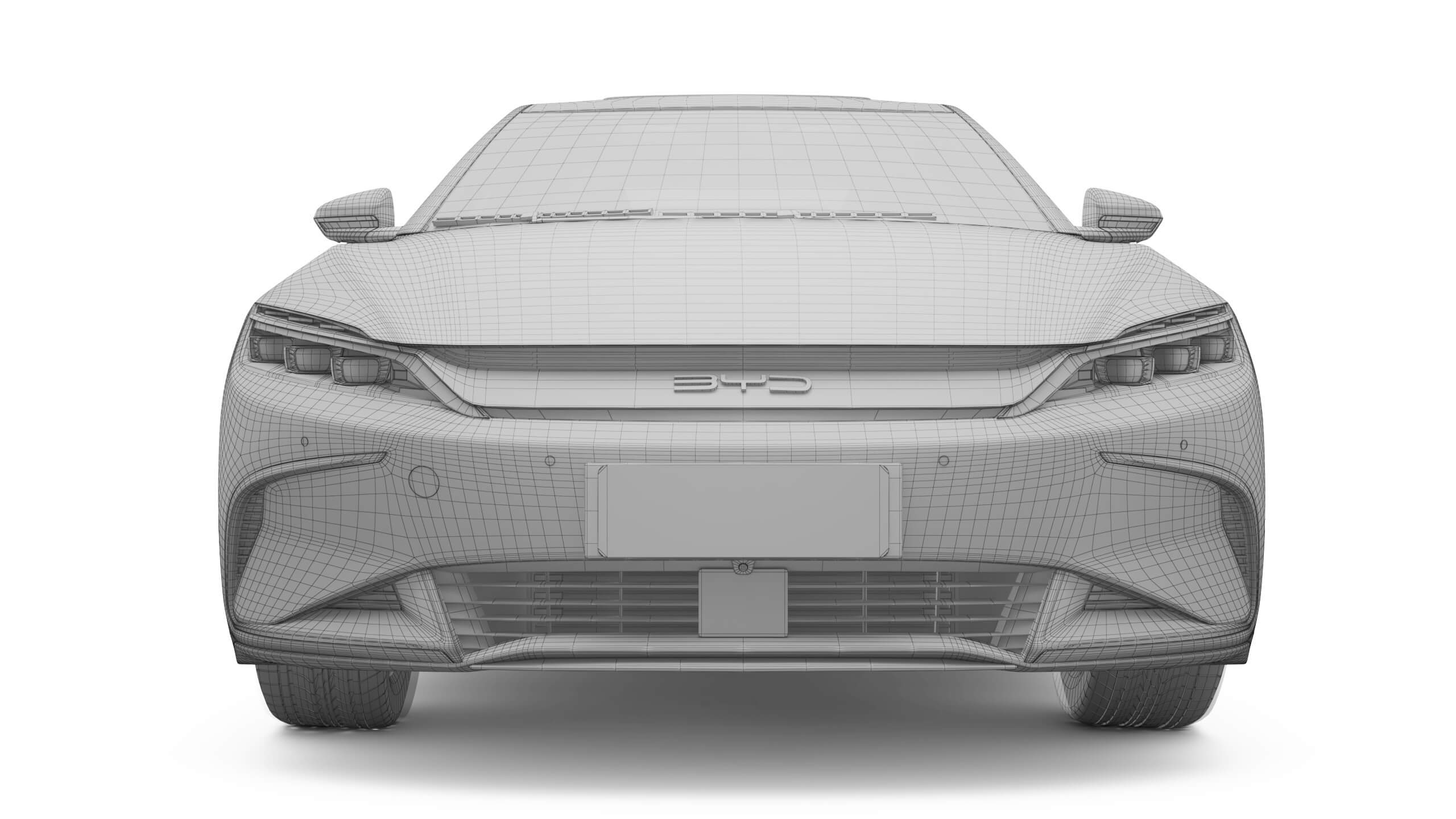 2024 BYD Han EV With Interior - 3D Model by MantangCG