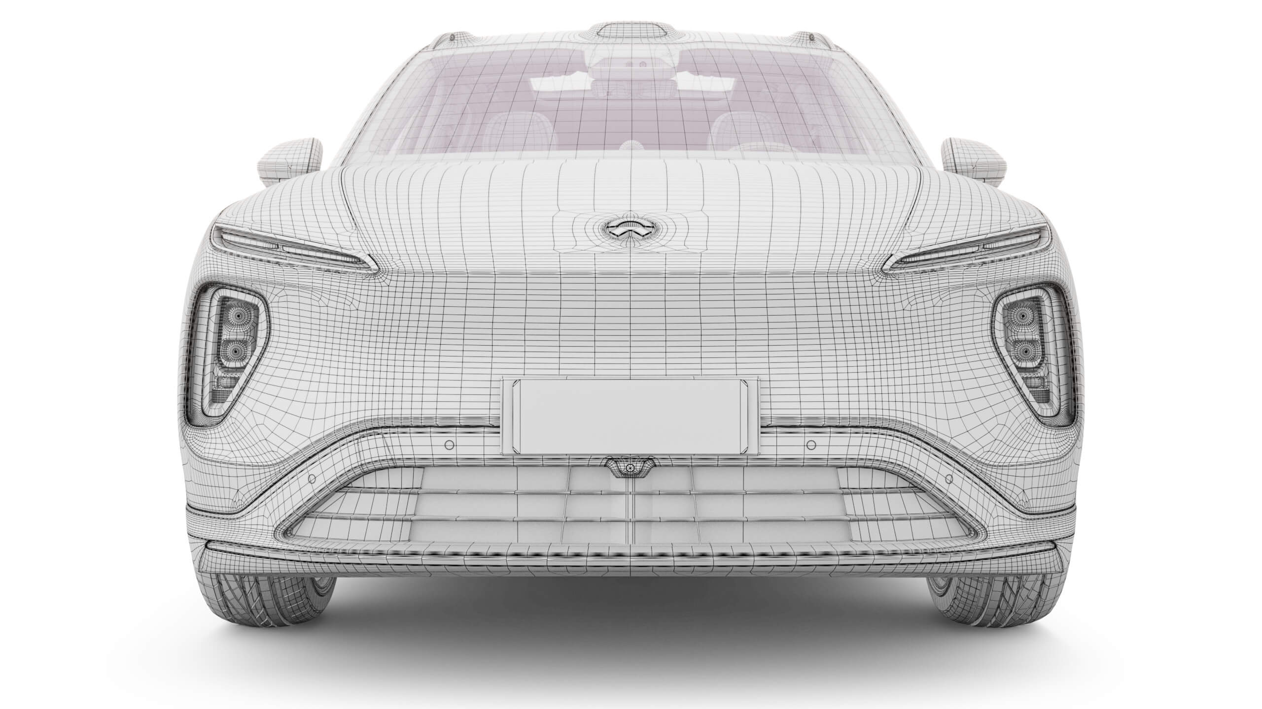 2024 Nio EL6 ES6 With Interior - 3D Model by MantangCG