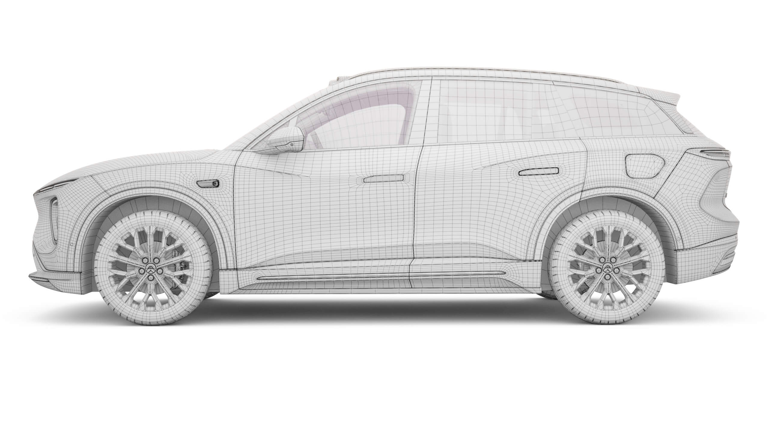 2024 Nio EL6 ES6 With Interior - 3D Model by MantangCG