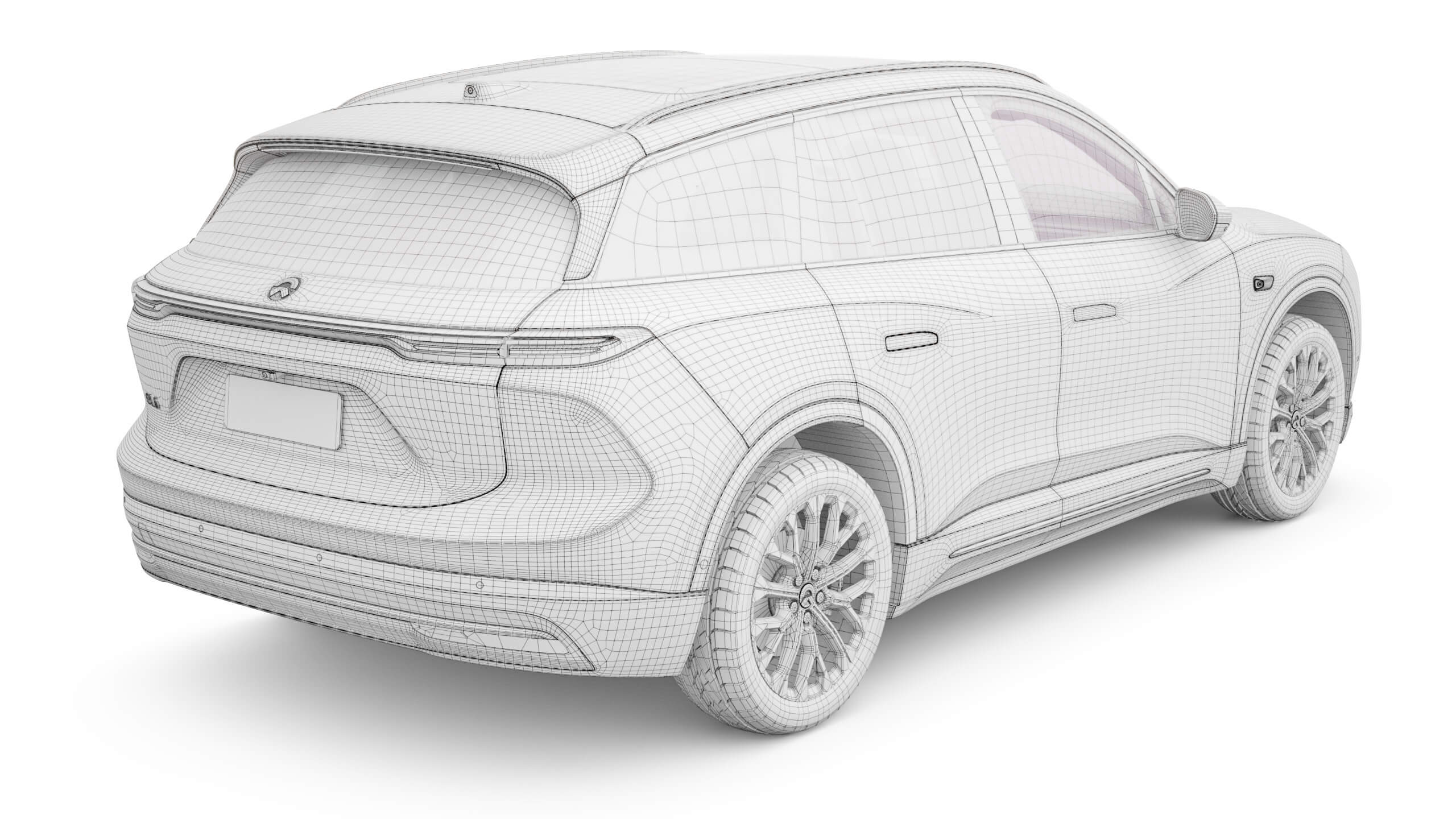 2024 Nio EL6 ES6 With Interior - 3D Model by MantangCG