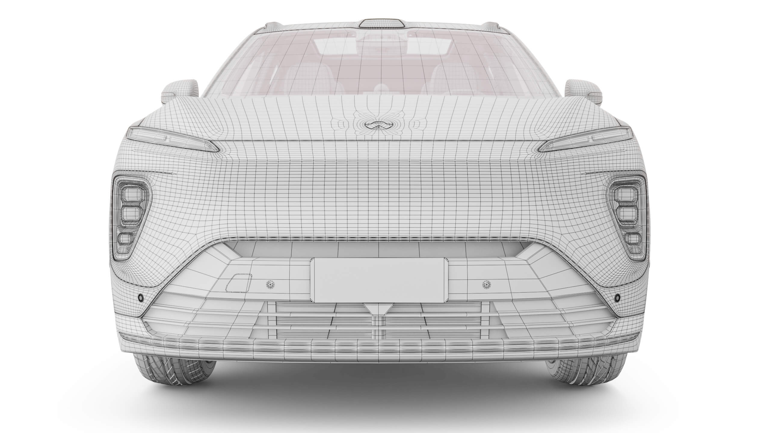 2024 Nio EL8 ES8 With Interior - 3D Model by MantangCG