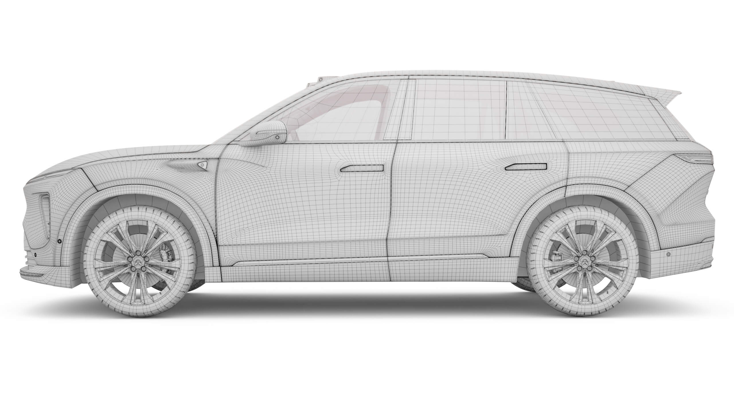 2024 Nio EL8 ES8 With Interior - 3D Model by MantangCG