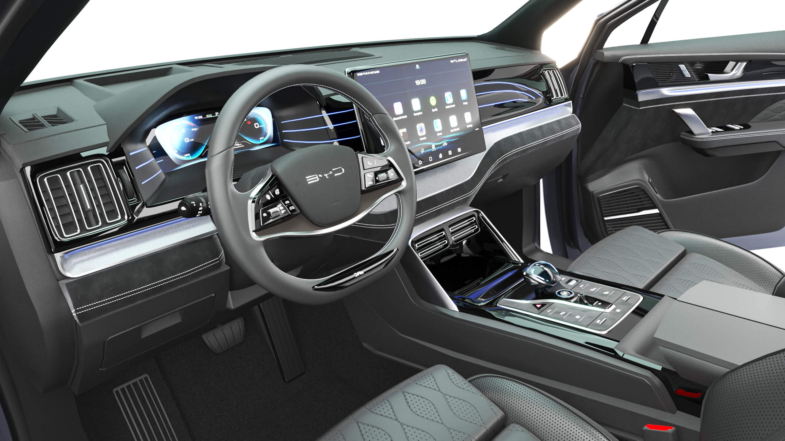 2024 BYD Tang With Interior - 3D Model by MantangCG