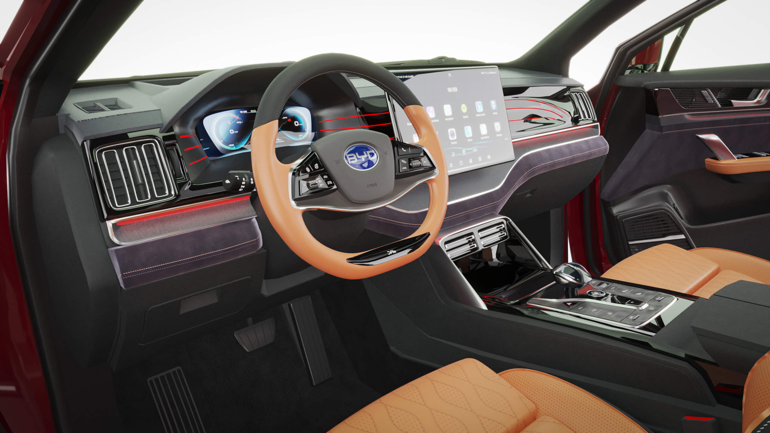 2024 BYD Tang With Interior - 3D Model by MantangCG